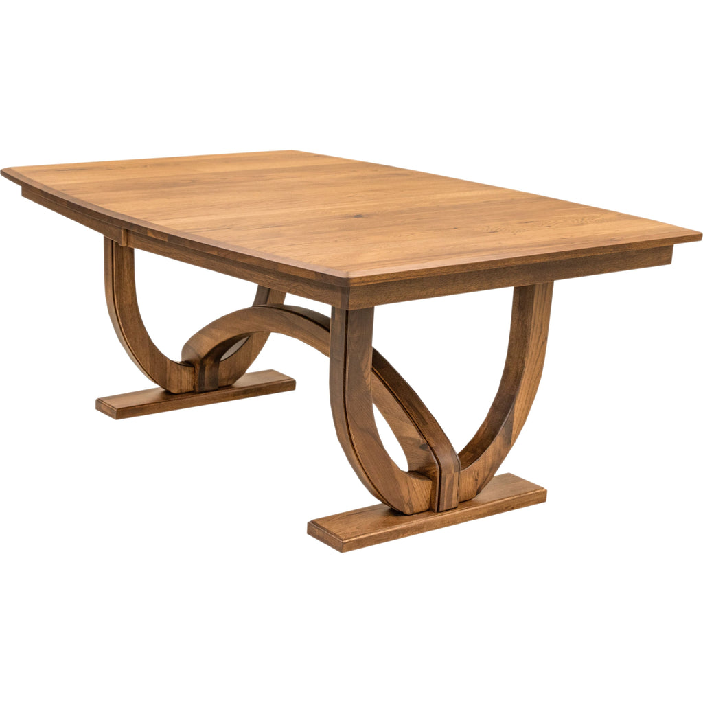 Bismark Large Hickory Wood Extending Amish Dining Table | HC – Yoder Signature Furniture