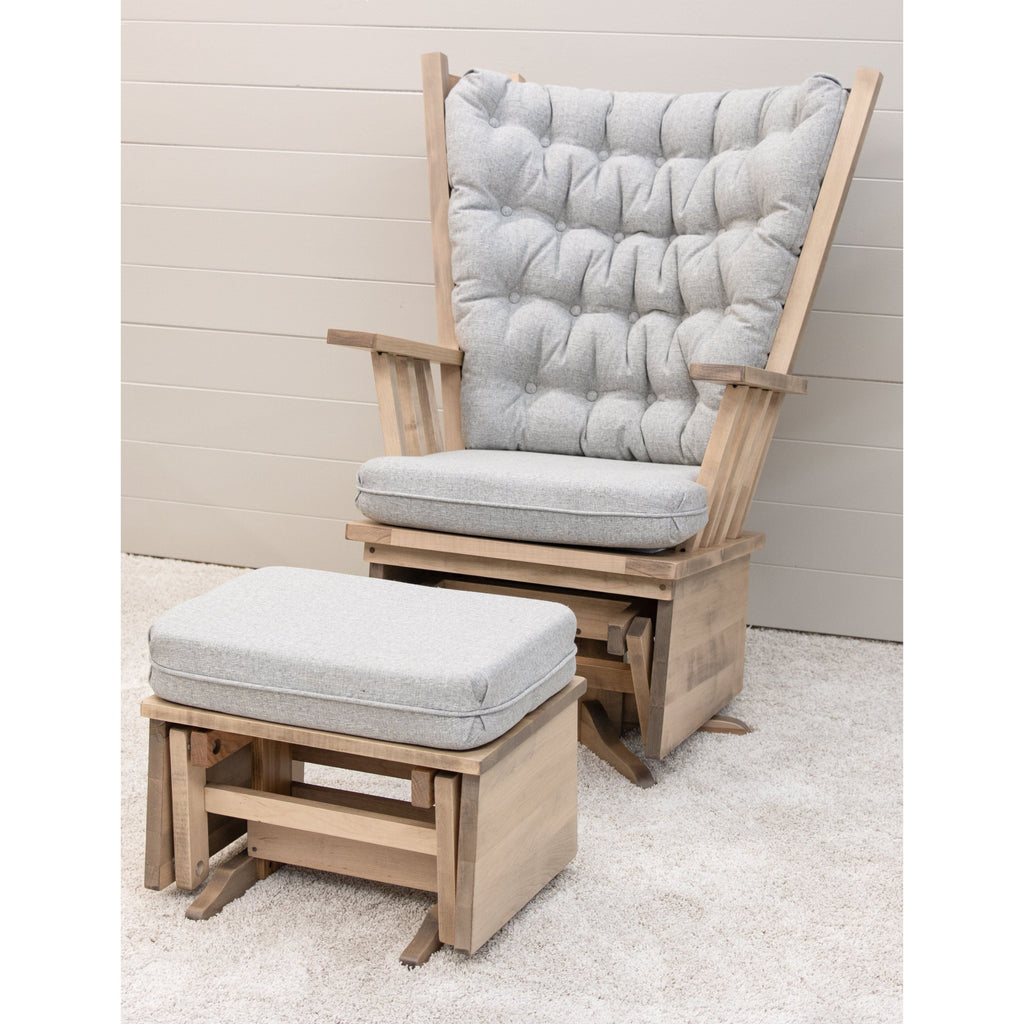 Amish Mission Maple Wood Swivel Glider Rocker & Ottoman | DS-4275-K ...
