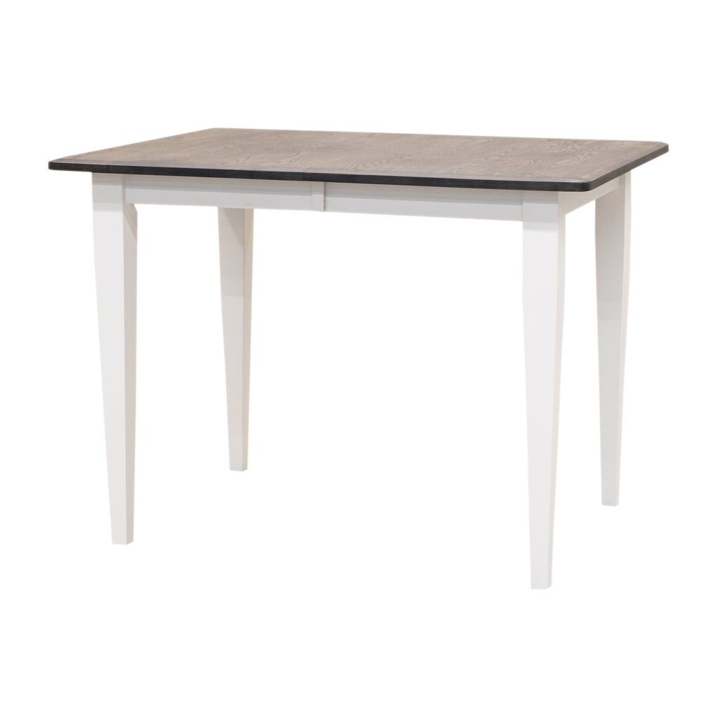 Clinton Shaker White & Wood Extending Pub Table | M-DW&RWO-GRB – Yoder ...