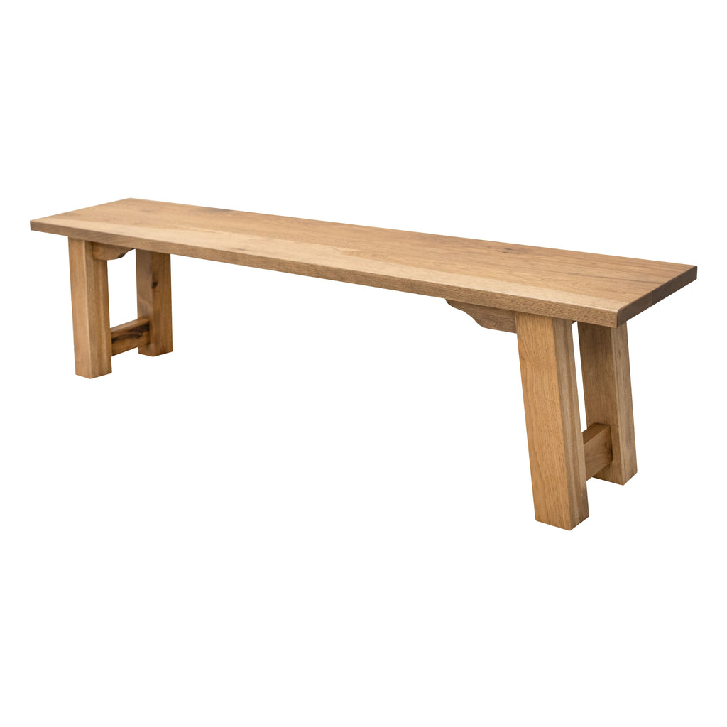 Farmhouse Hickory Dining Bench – Yoder Signature Furniture