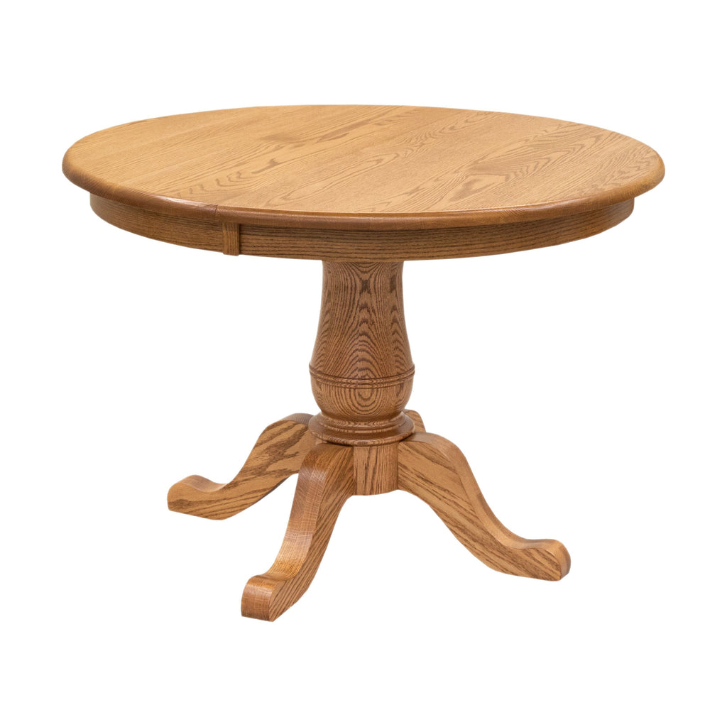 Erwin Round Oak Wood Extending Dining Table | FW – Yoder Signature ...