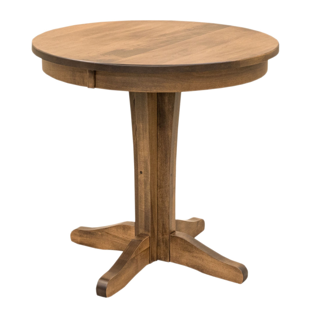 Amish Mission Maple Wood Round Pub Table | HC – Yoder Signature Furniture