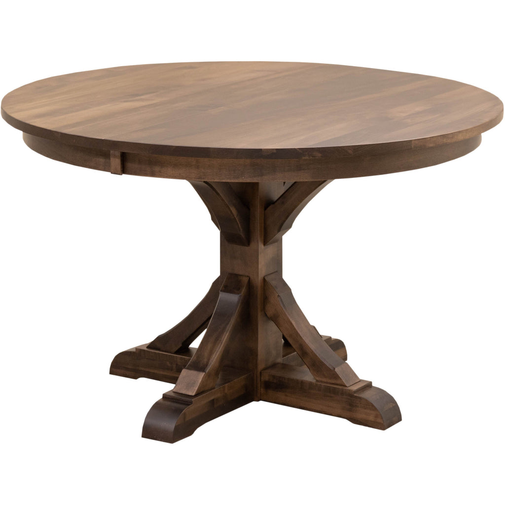 Norris Round Maple Wood Extending Dining Table | CO – Yoder Signature ...