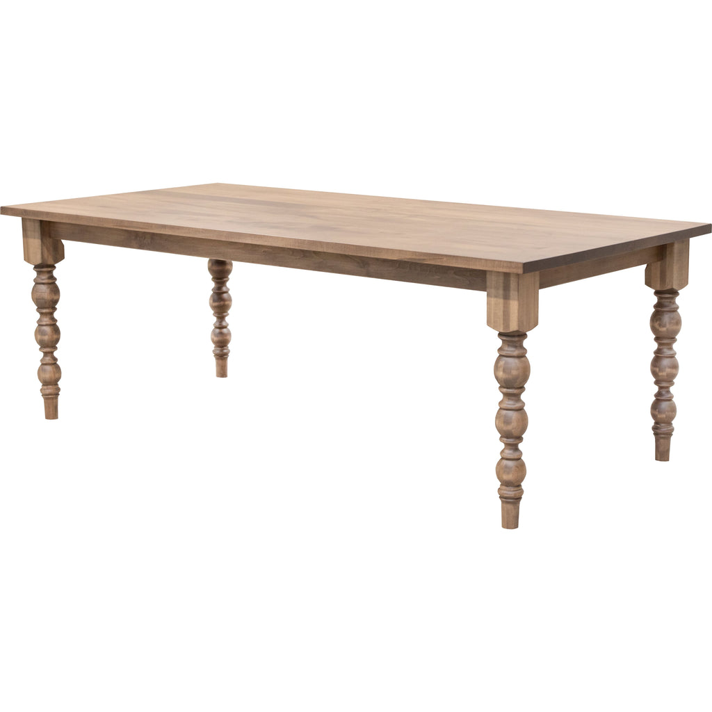 Patterson Turned Leg Maple Wood Large Extending Dining Table | WB ...
