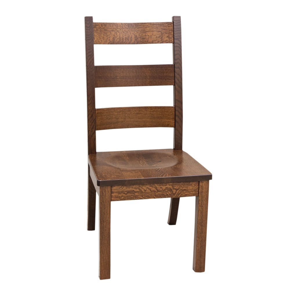 Warren High Back Quarter Sawn White Oak Wood Side Dining Chair | ASB ...